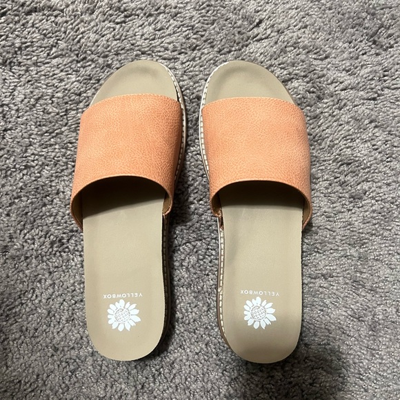 Yellow Box | Shoes | Yellow Box Brand New Orange Sandals | Poshmark